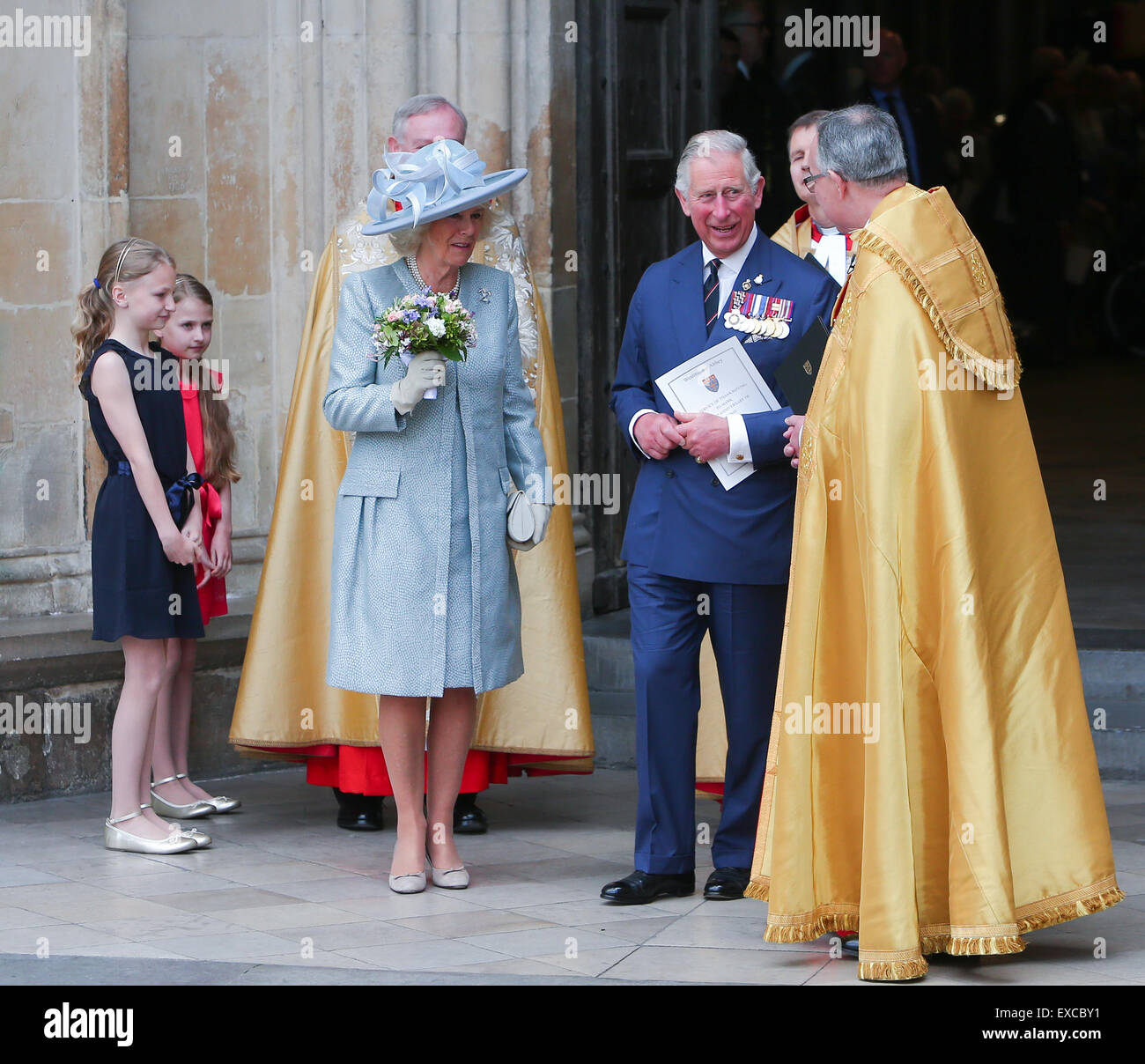 Members of the Royal Family, led by the Queen, attend a Service of ...