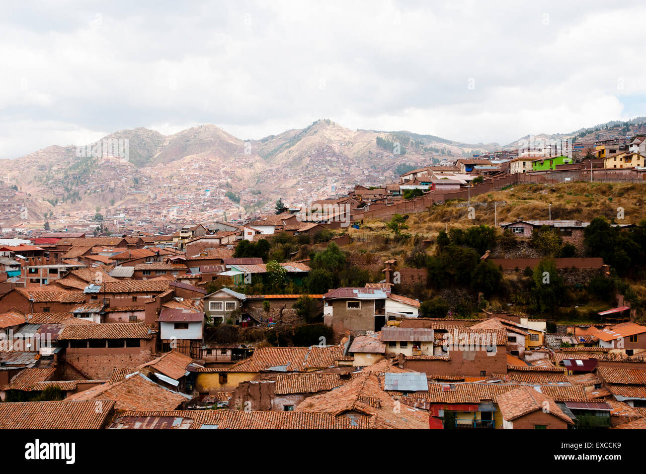 Peru cusco aerial view cusco hi-res stock photography and images - Alamy