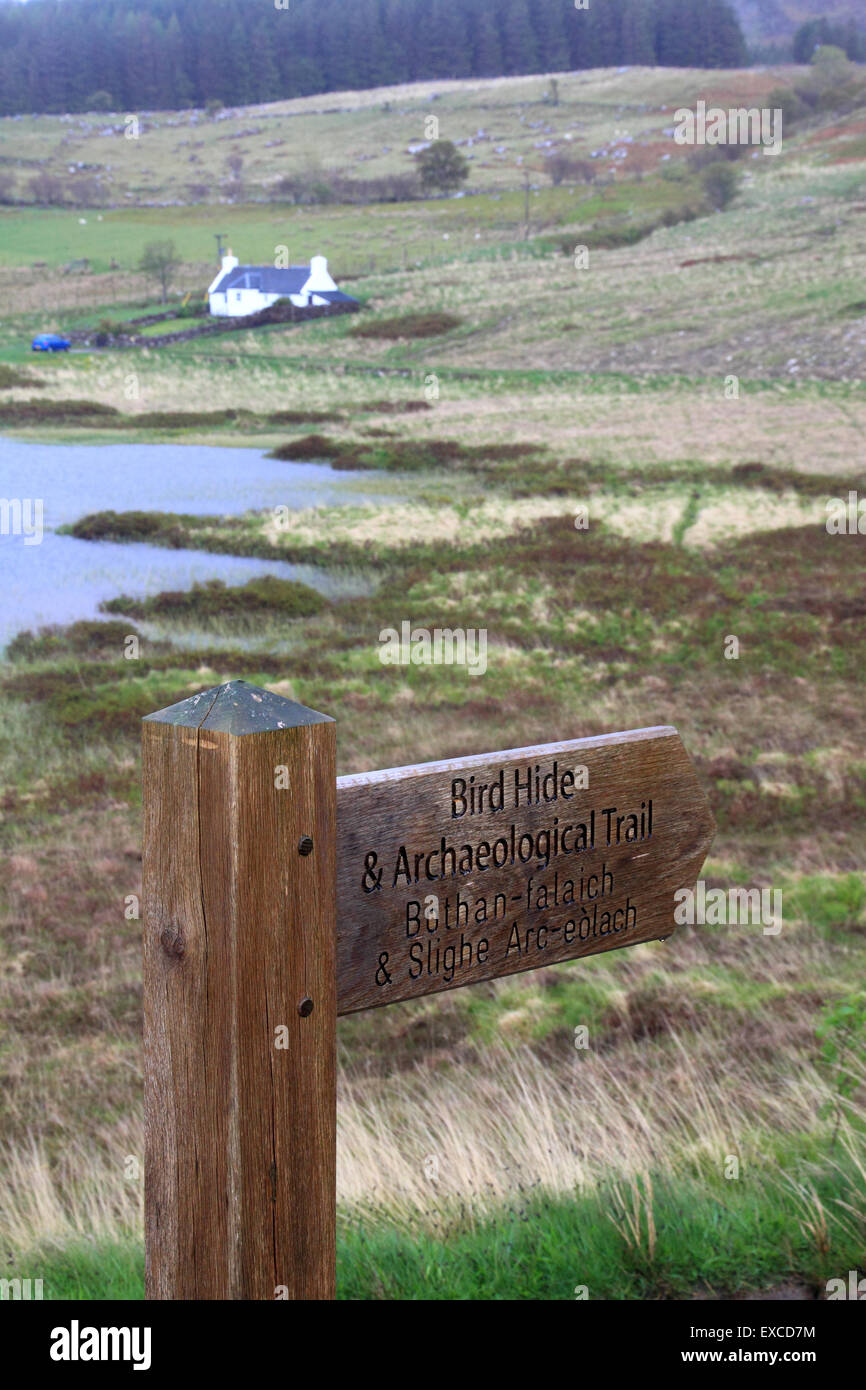Marshy countryside at Milton, near Applecross, Wester Ross, Scotland ...