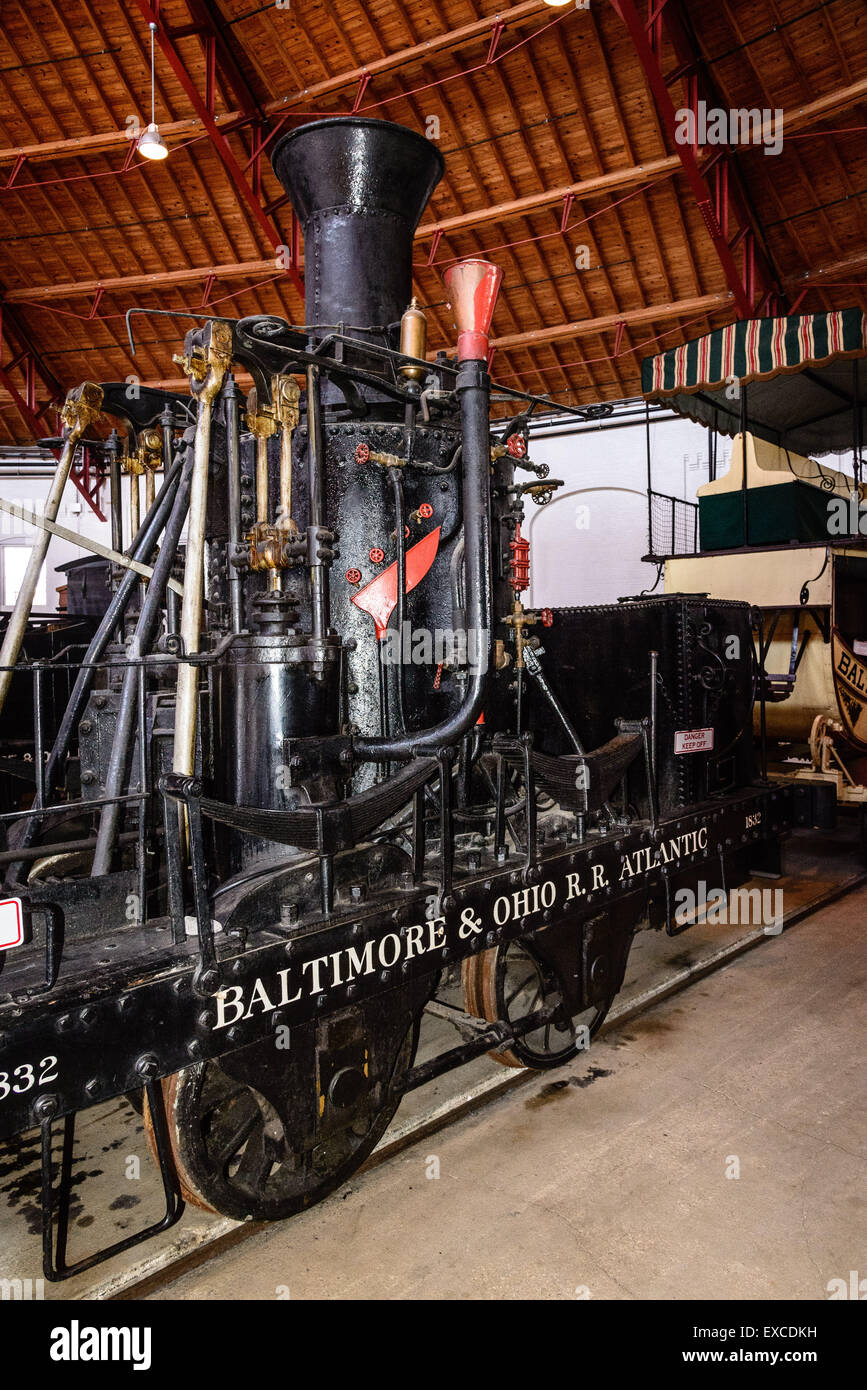 B&O Locomotive No 2, Atlantic aka Andrew Jackson, Baltimore & Ohio ...