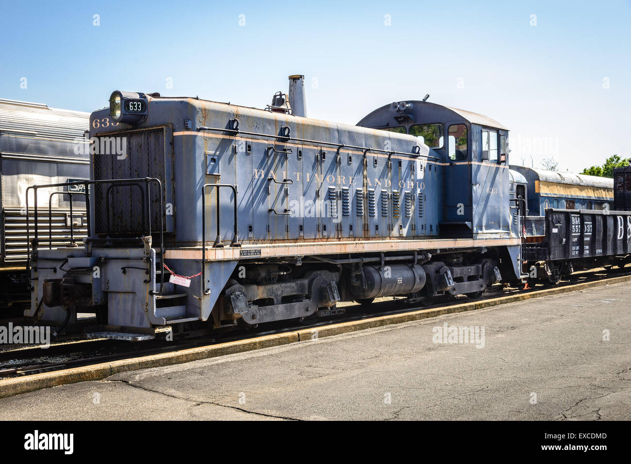 B&O SW 900 locomotive No 633, Baltimore & Ohio Railroad Museum, 901 ...
