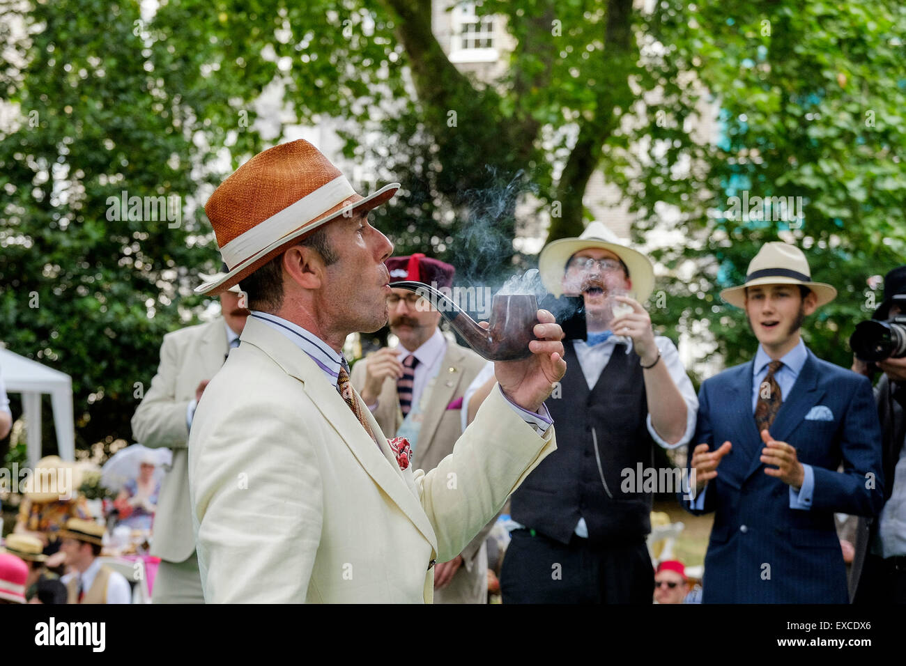 Bedford Square Gardens, London. 11th July, 2015. Gustav Temple, editor ...
