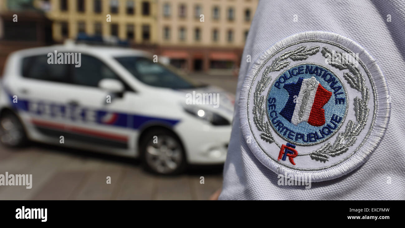 Strasbourg, France. 7th July, 2015. ILLUSTRATION - the crest of the ...