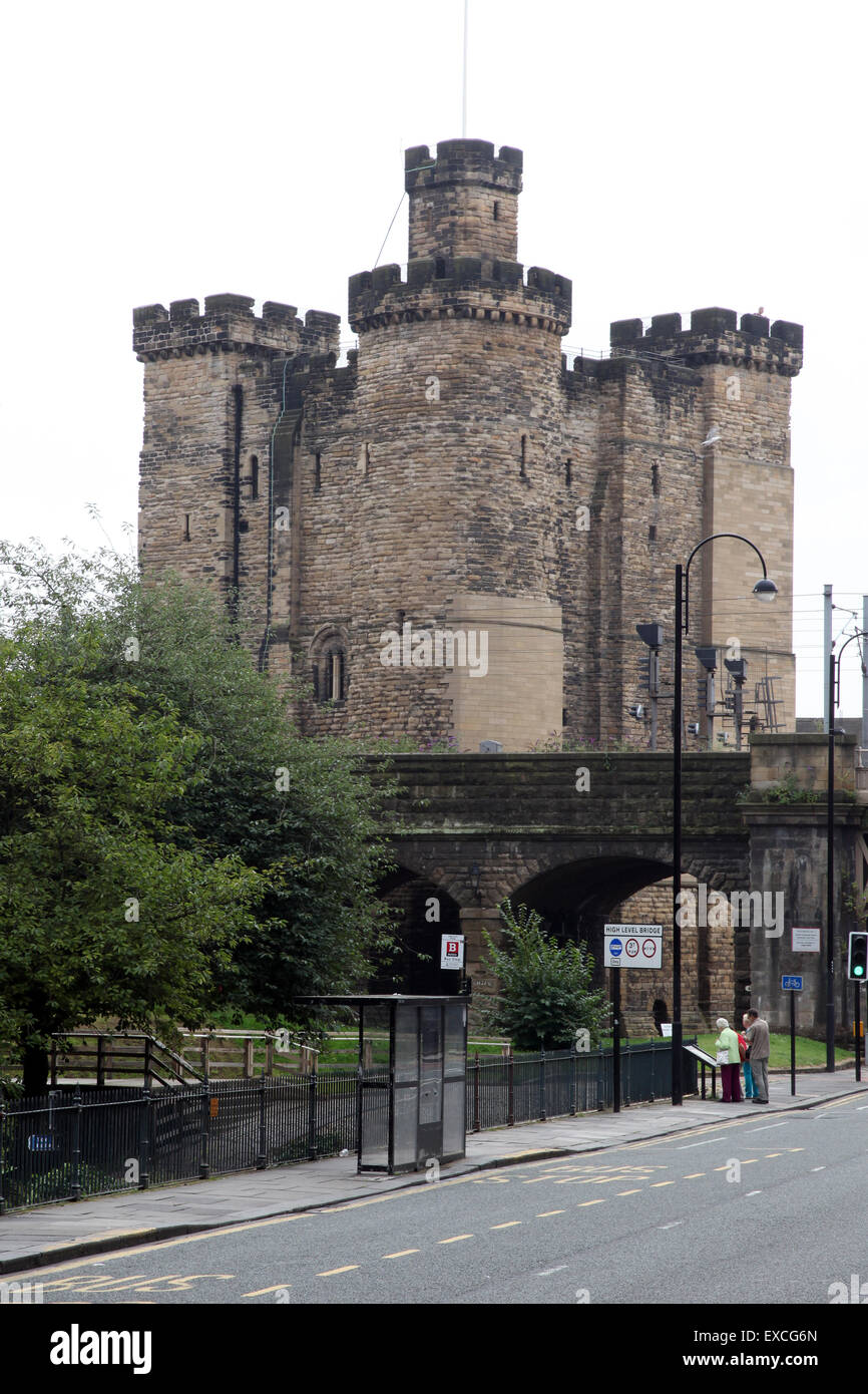 View of Newcastle Castle Stock Photo - Alamy