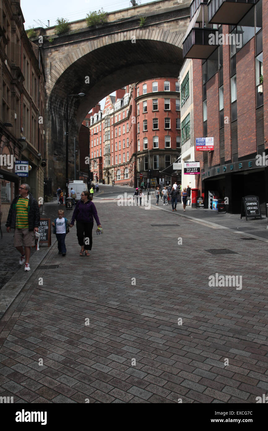 View of viaduct crossing Side, Newcastle Stock Photo - Alamy