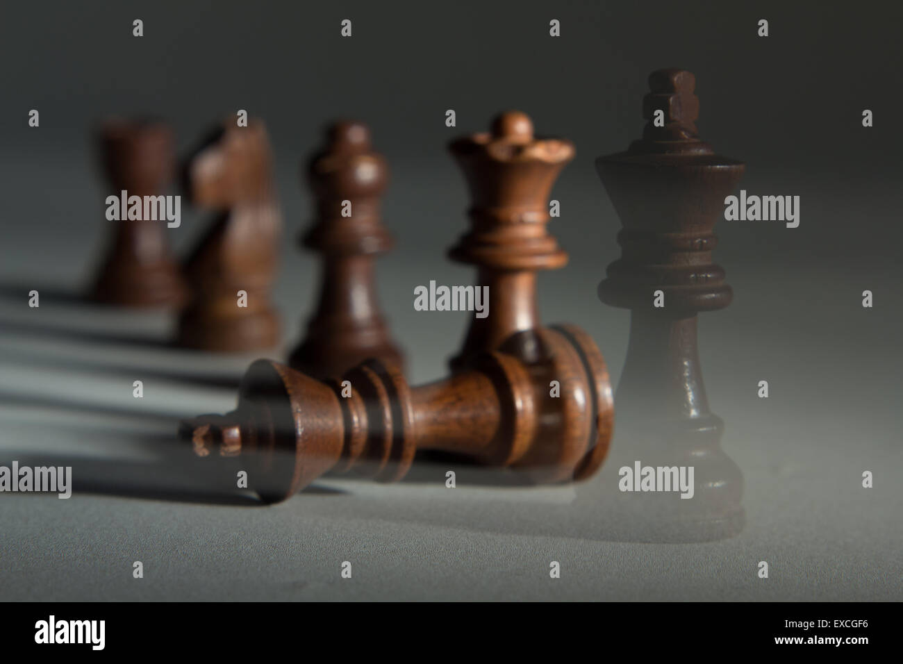 A king standing or fallen Stock Photo - Alamy
