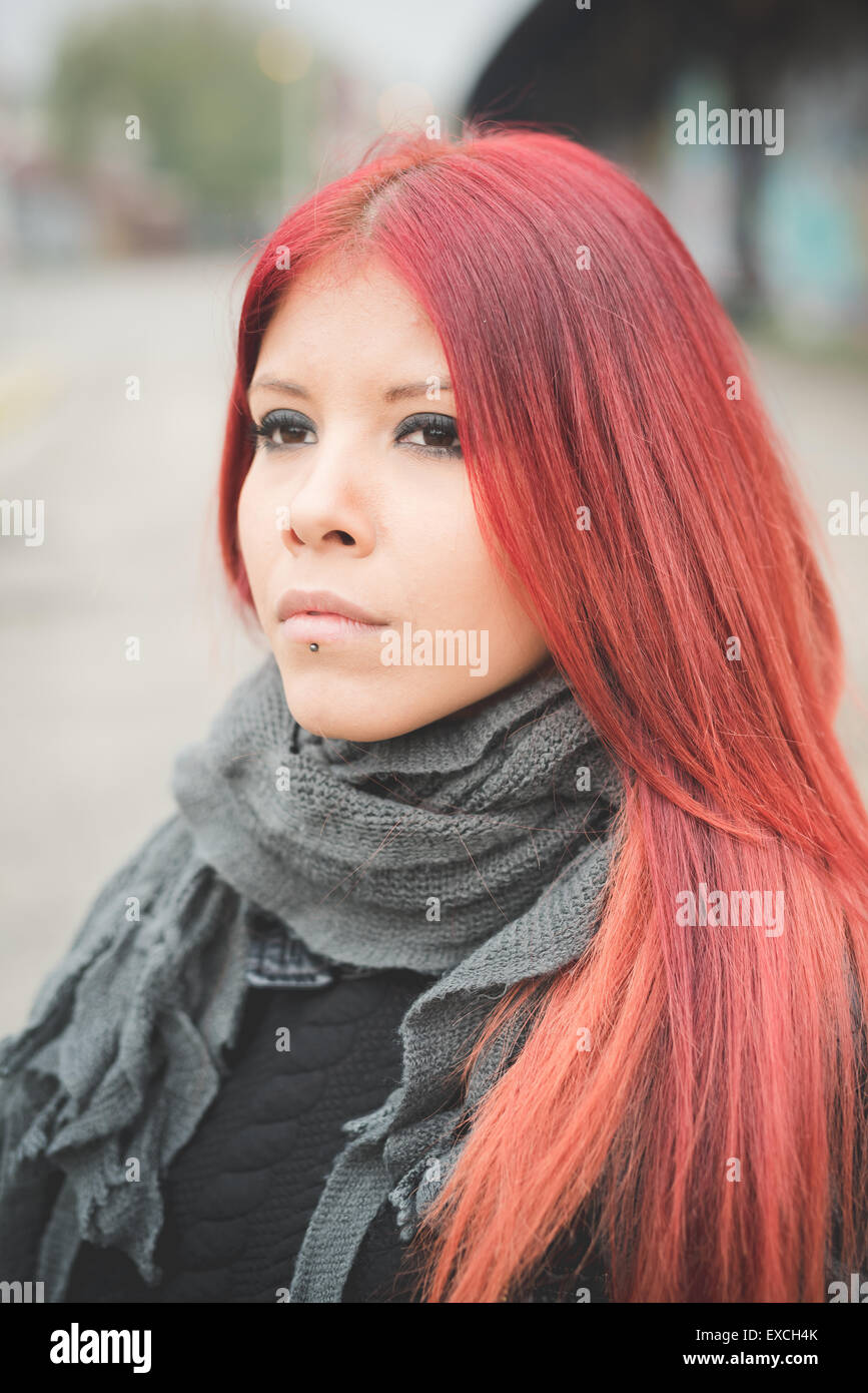 Young female venezuelan red hi-res stock photography and images - Alamy