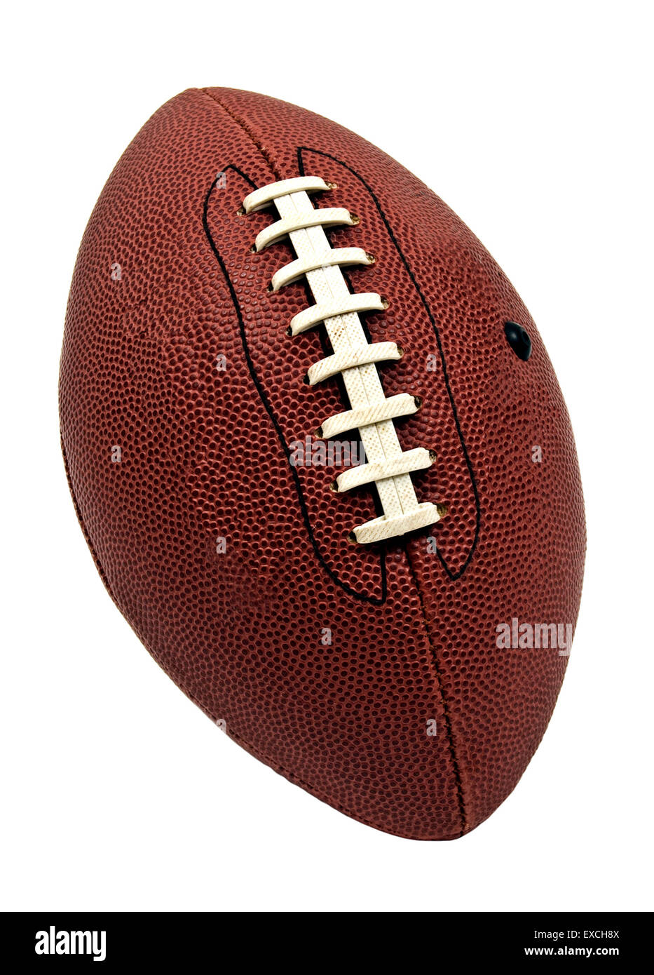 American Football Ball Close Up Isolated Stock Photo - Alamy