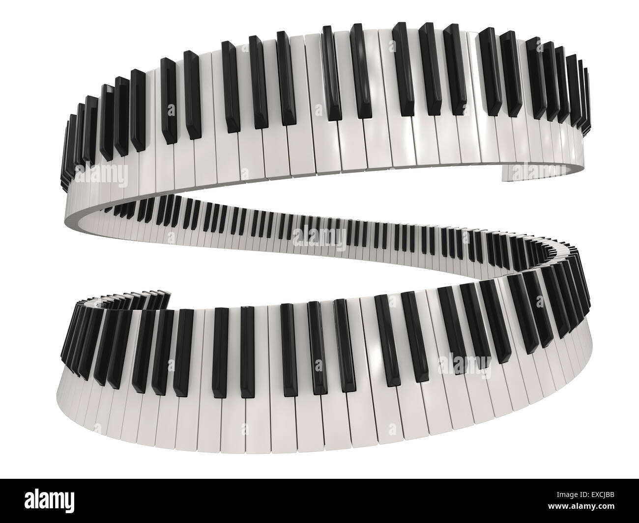 Piano keys (clipping path included Stock Photo - Alamy