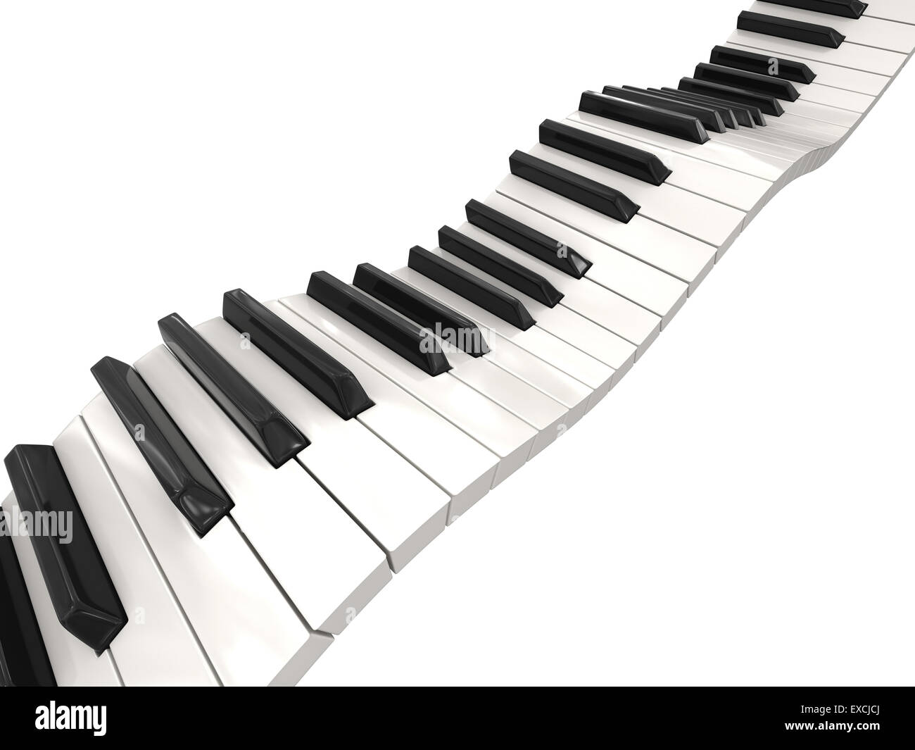 Piano keys (clipping path included Stock Photo - Alamy
