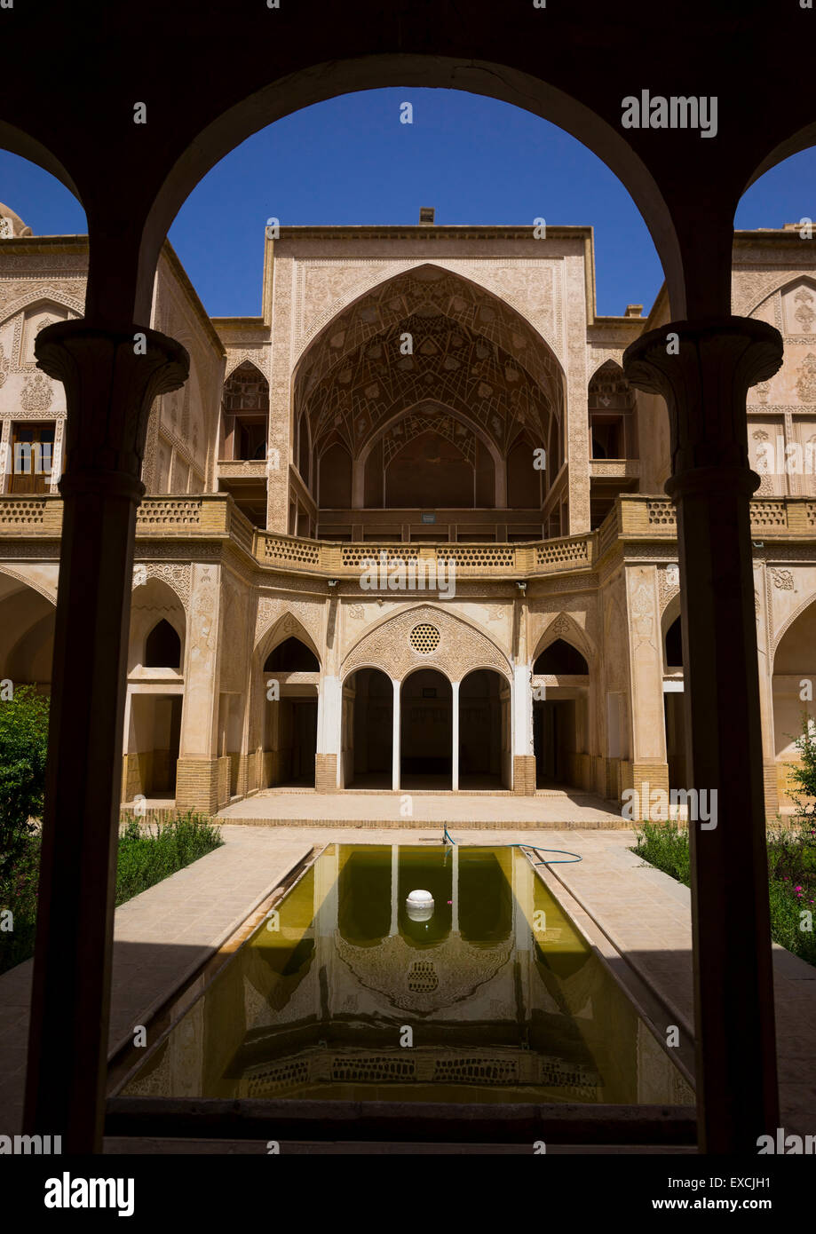 Abbasian Historical House, Isfahan Province, Kashan, Iran Stock Photo ...