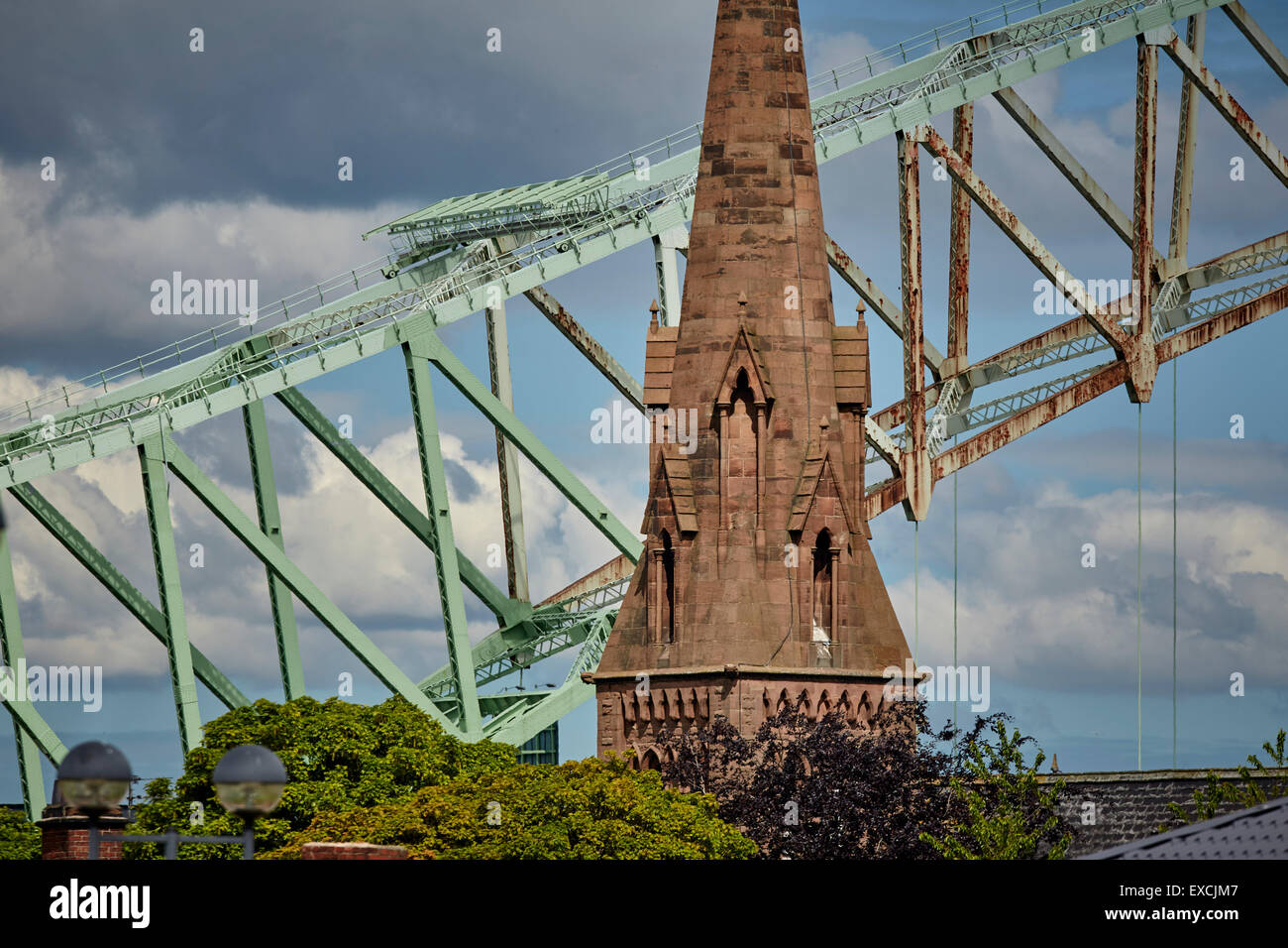 Runcorn is an industrial town and cargo port in Halton, Cheshire, UK ...