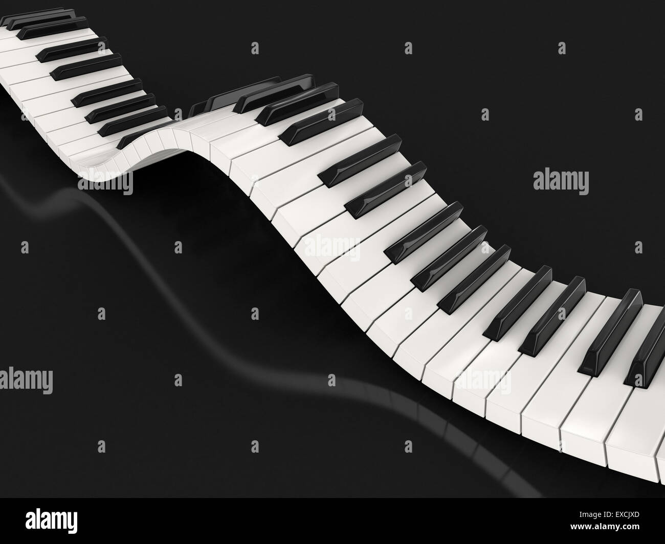 Piano keys (clipping path included Stock Photo - Alamy