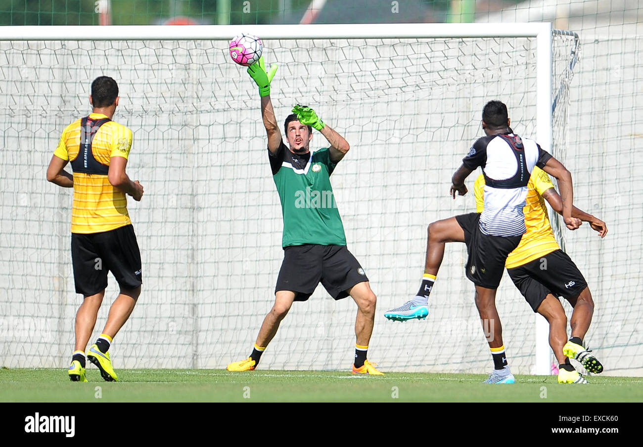 Udine, Italy. 11th July, 2015. the goalkeeper Simone Scuffet during the ...