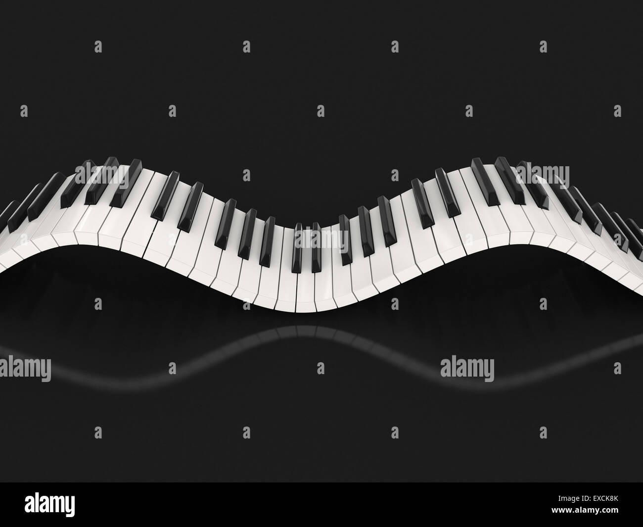 Piano keys (clipping path included Stock Photo - Alamy