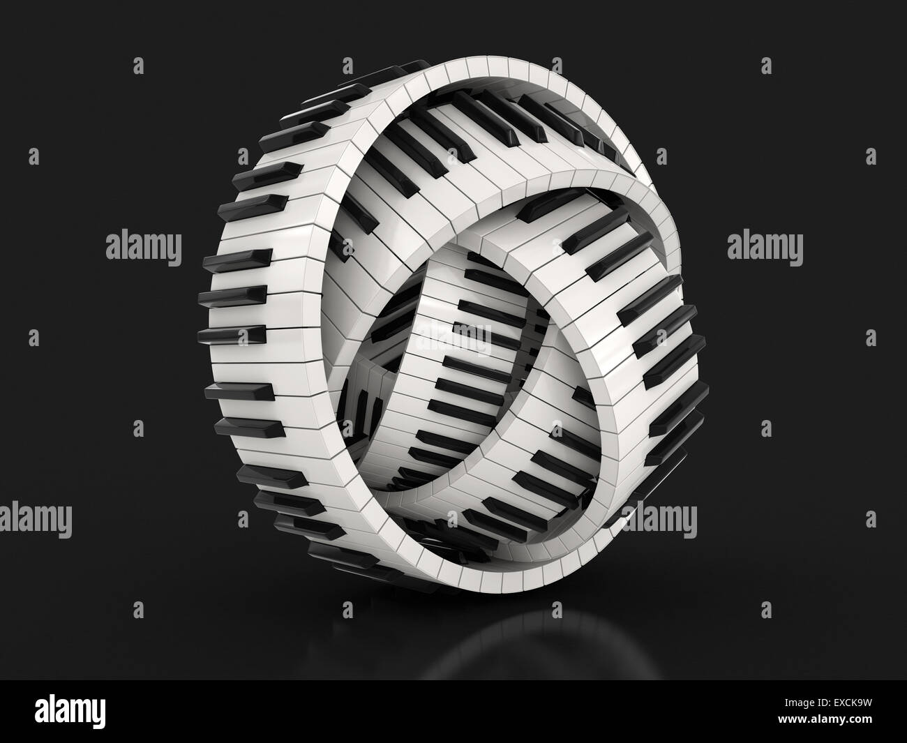 Piano keys (clipping path included Stock Photo - Alamy