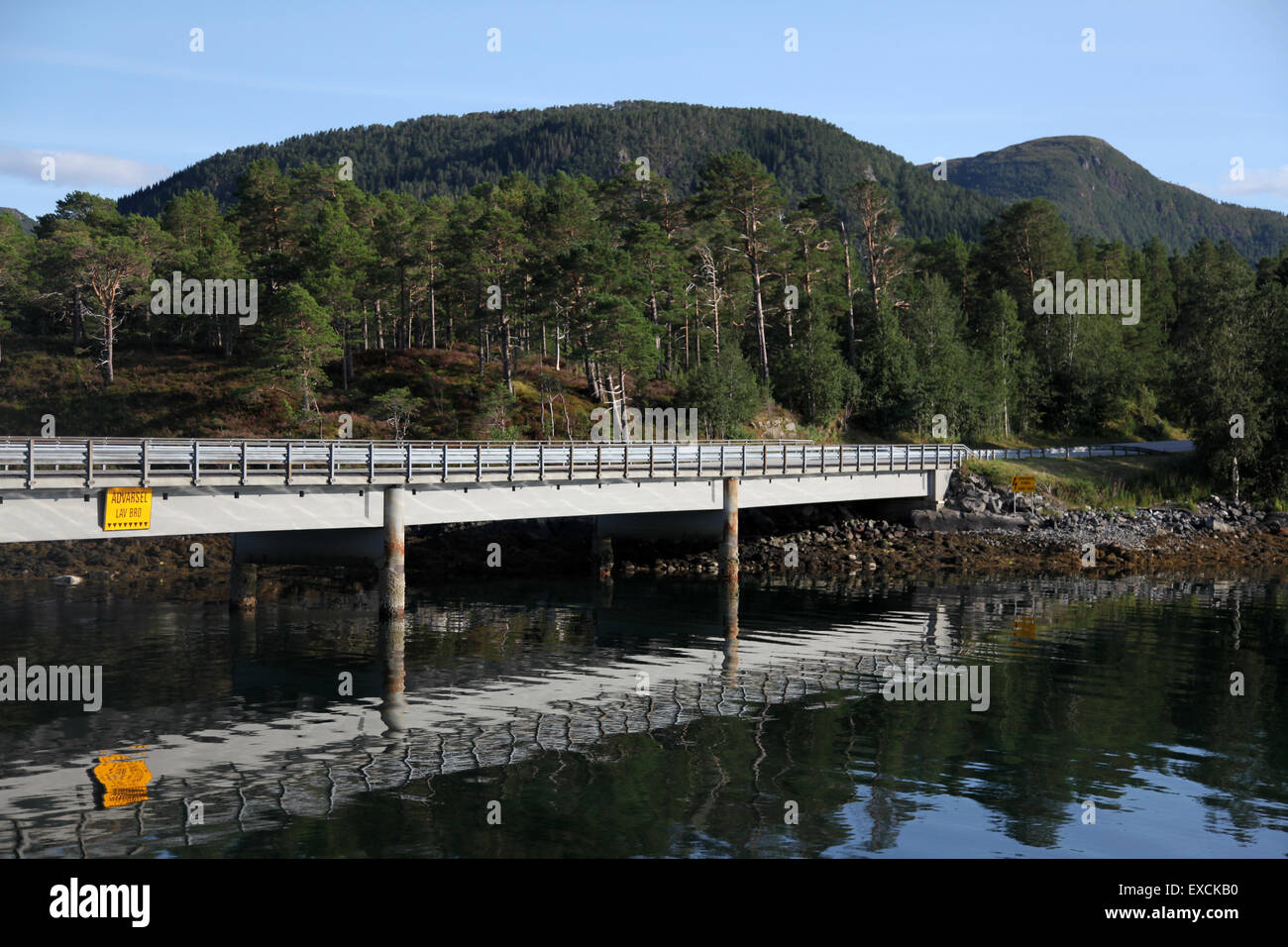 Bridge crossing the fjord in Norway Stock Photo - Alamy