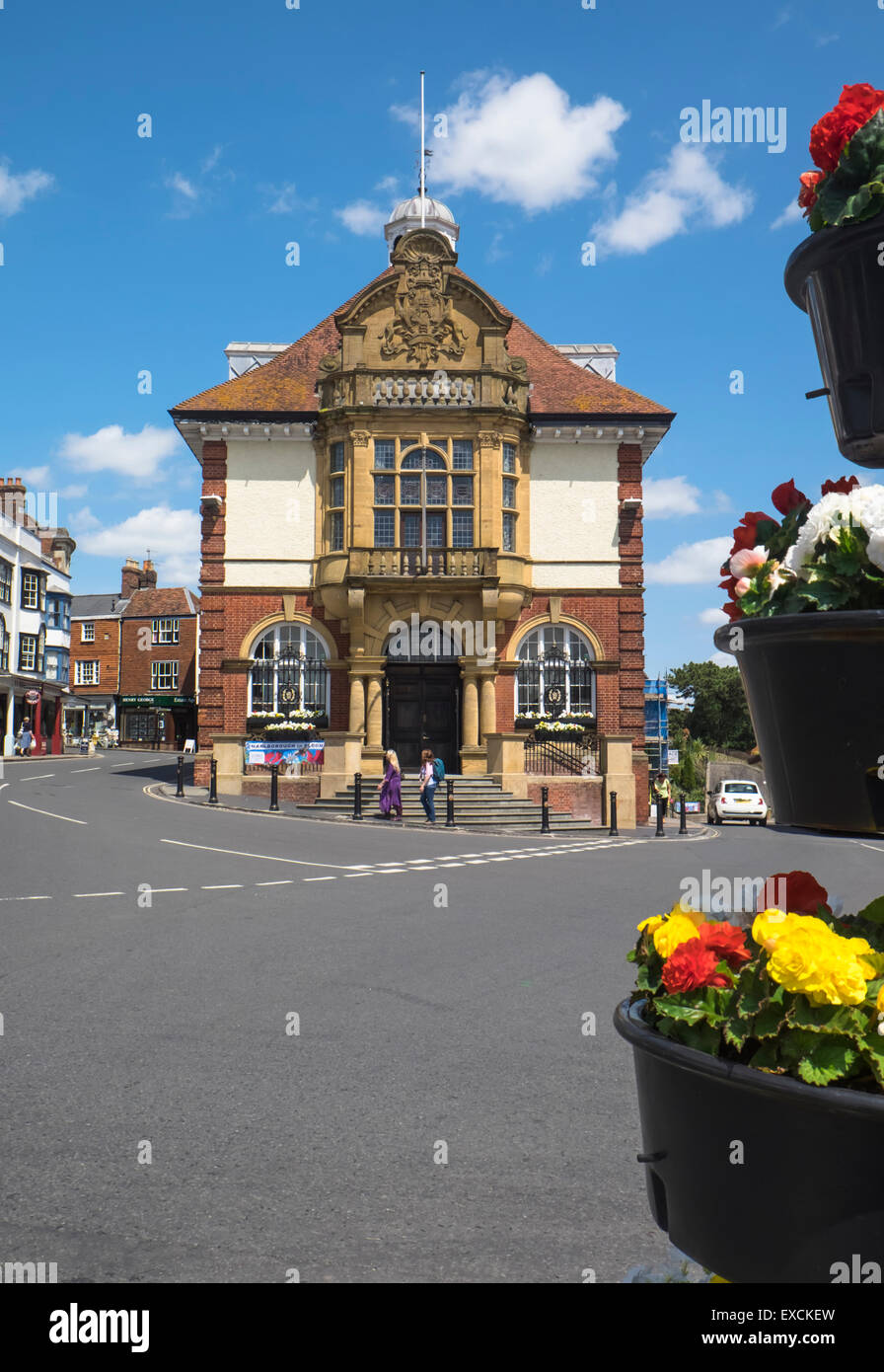 Marlborough Town Wiltshire England The Town Hall Stock Photo - Alamy