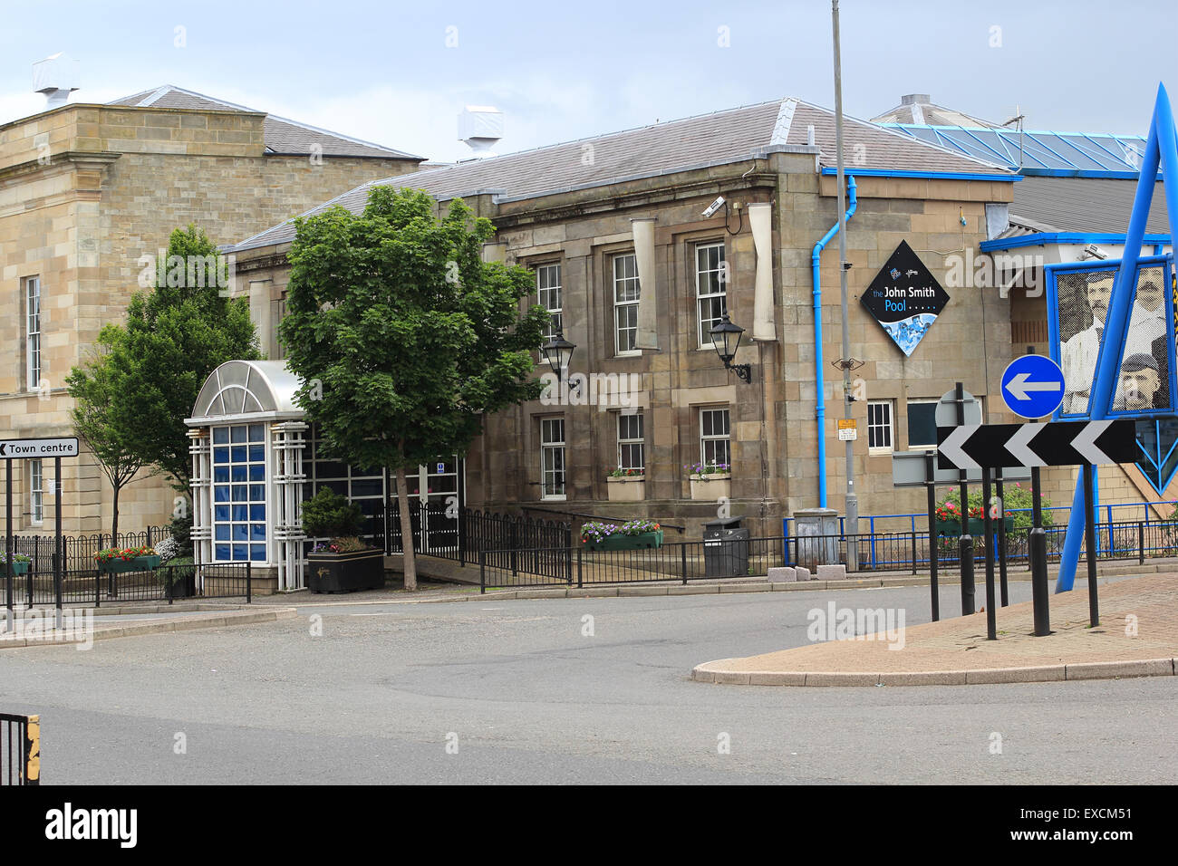John Smith Pool in the old, historical building in Airdrie, North ...