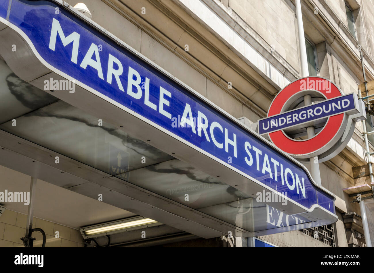 London underground station marble arch hi-res stock photography and ...