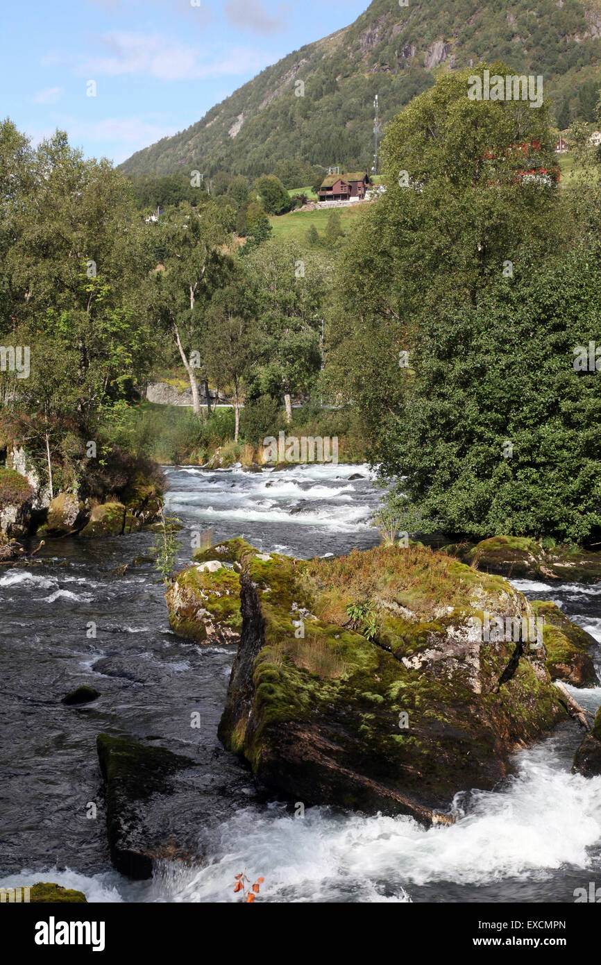 Stream in Norway Stock Photo - Alamy