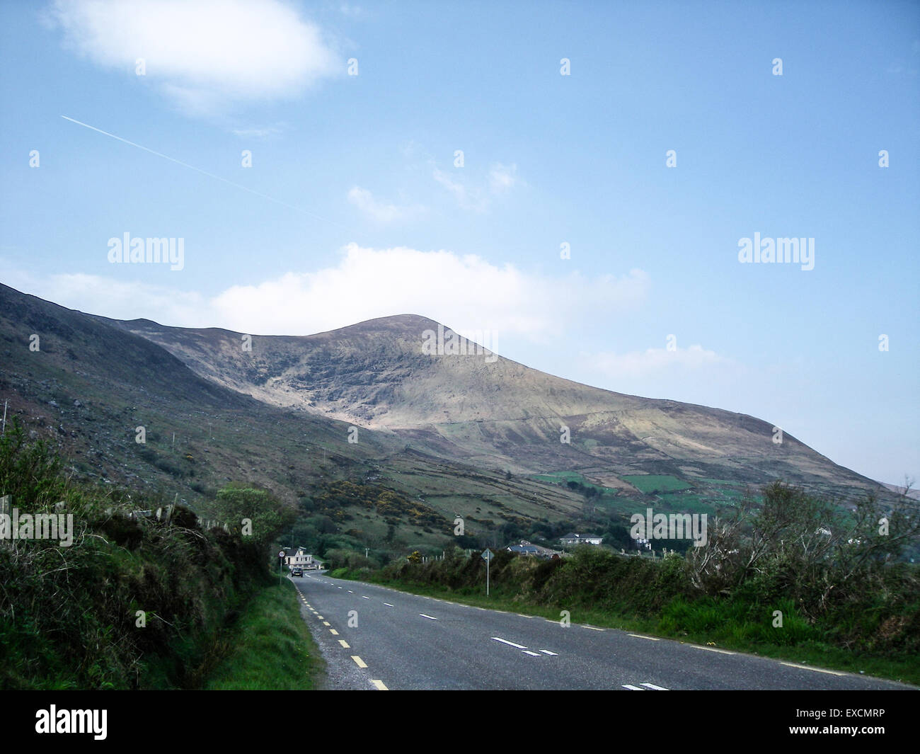 long Road in Ireland Stock Photo - Alamy