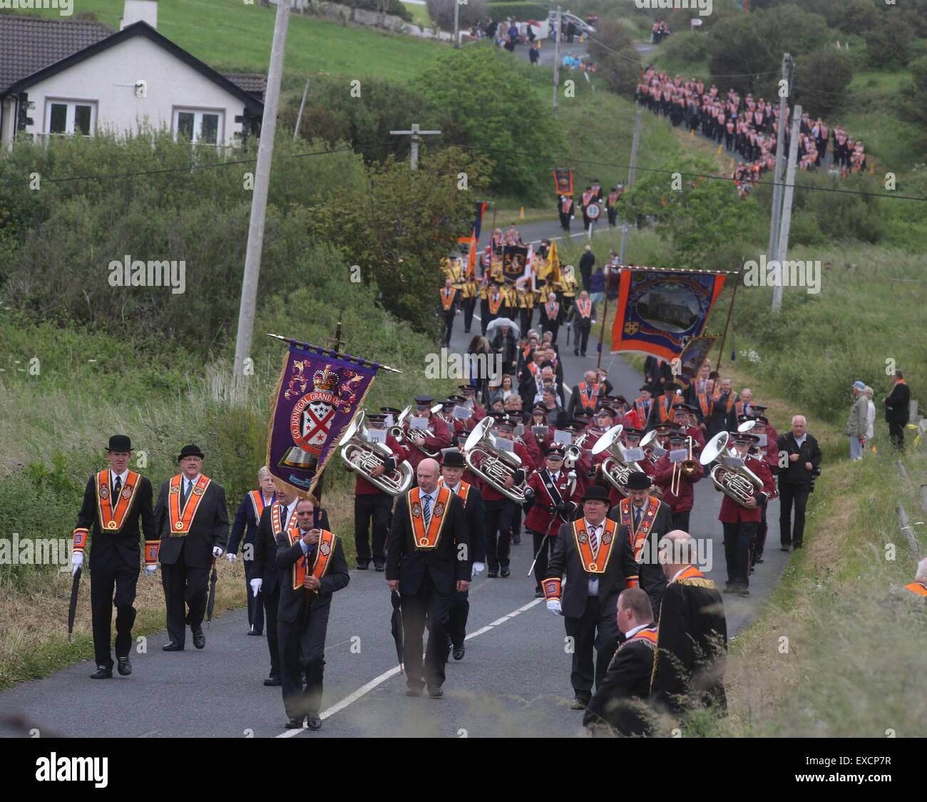 Orange order parade in donegal hi-res stock photography and images - Alamy