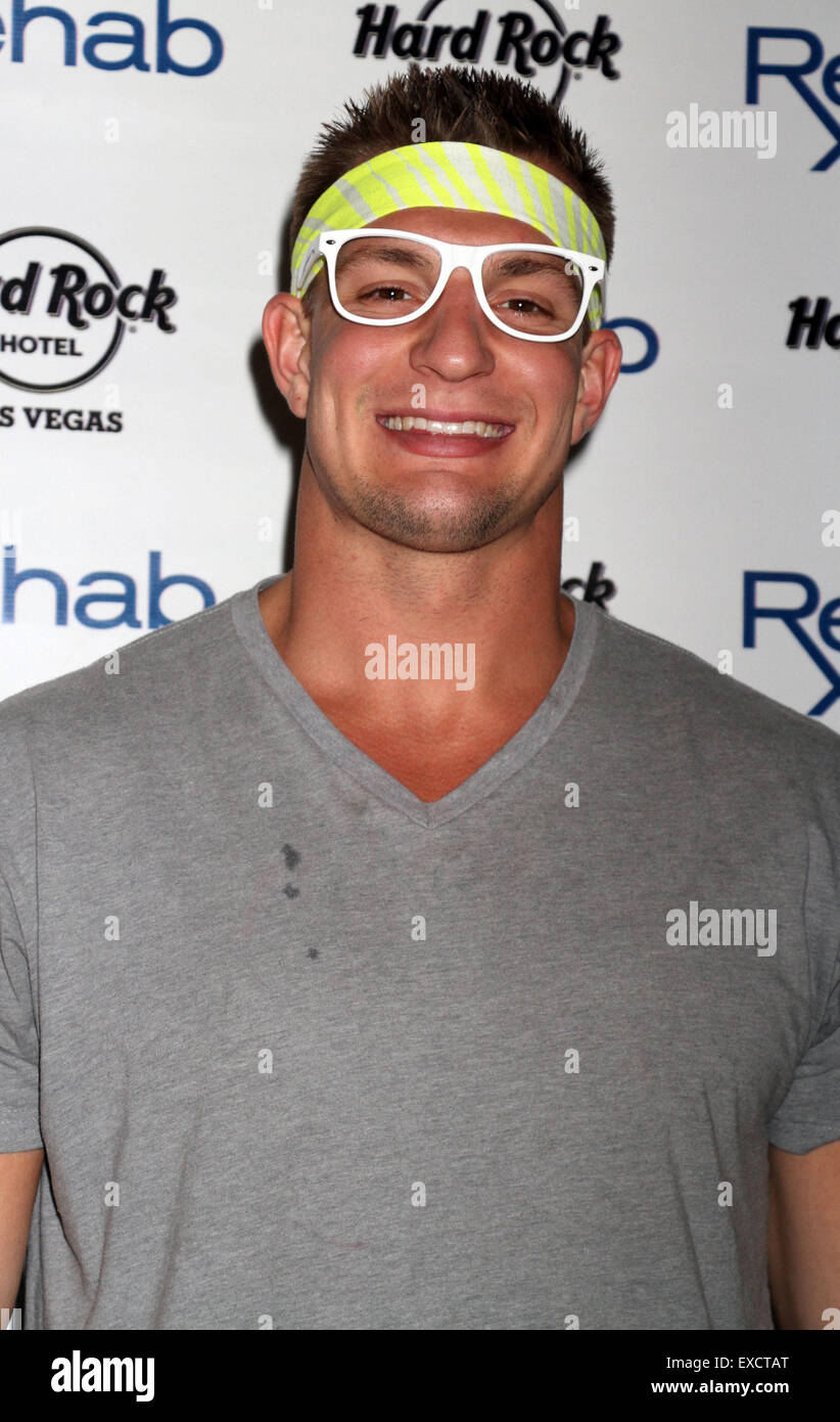 Rob Gronkowski at Rehab Pool inside Hard Rock Hotel & Casino in Las ...