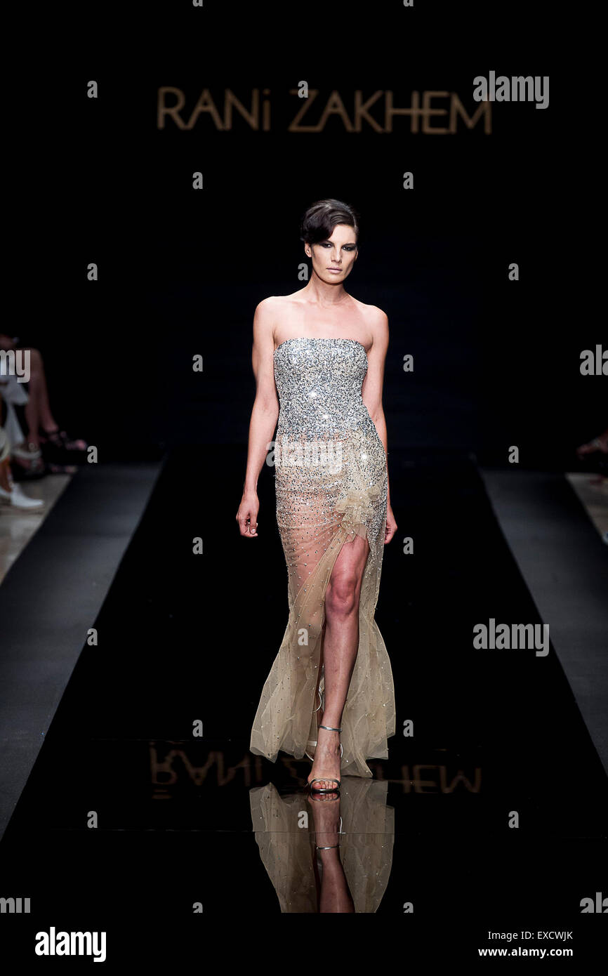 Rome, Italy. 11th July, 2015. rani zakhem show his collection dedicated ...