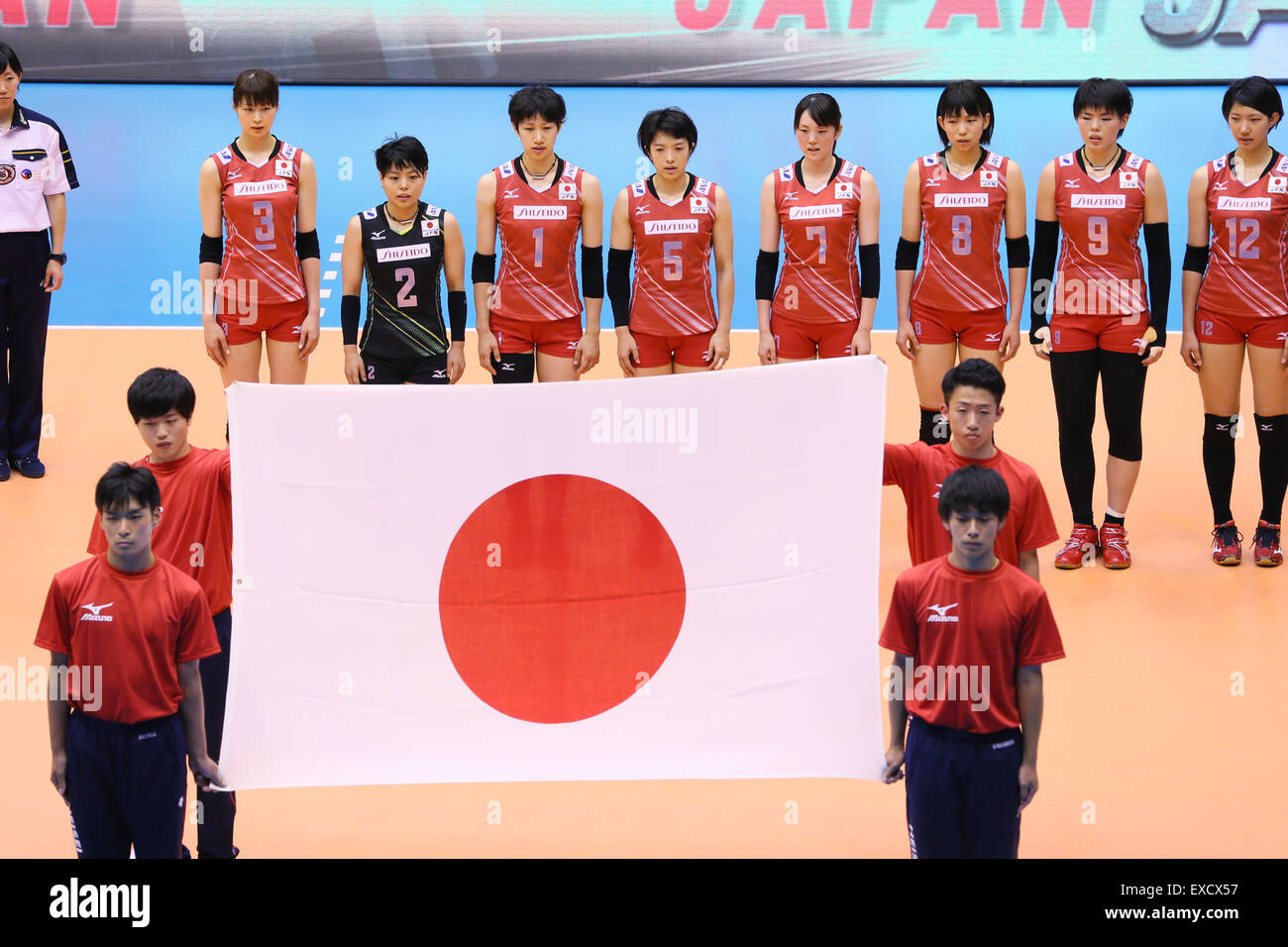 Saitama, Japan. 10th July, 2015. Japan Women's team group (JPN ...