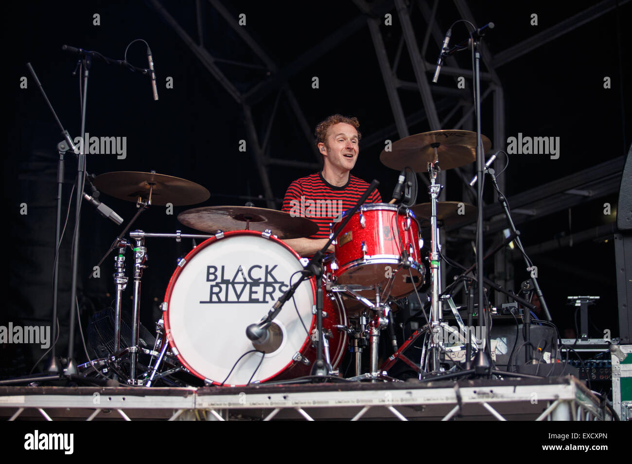 Manchester, UK. 11th July 2015. Former Doves members Jez Williams and ...