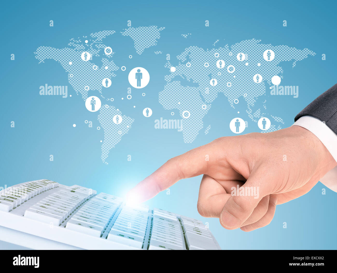 Map symbols hand hi-res stock photography and images - Alamy