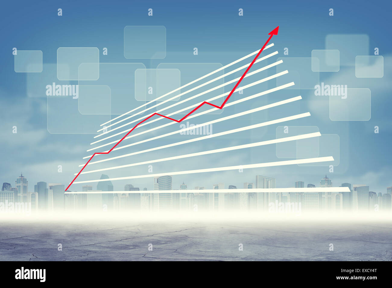 Abstract virtual background with graph Stock Photo - Alamy