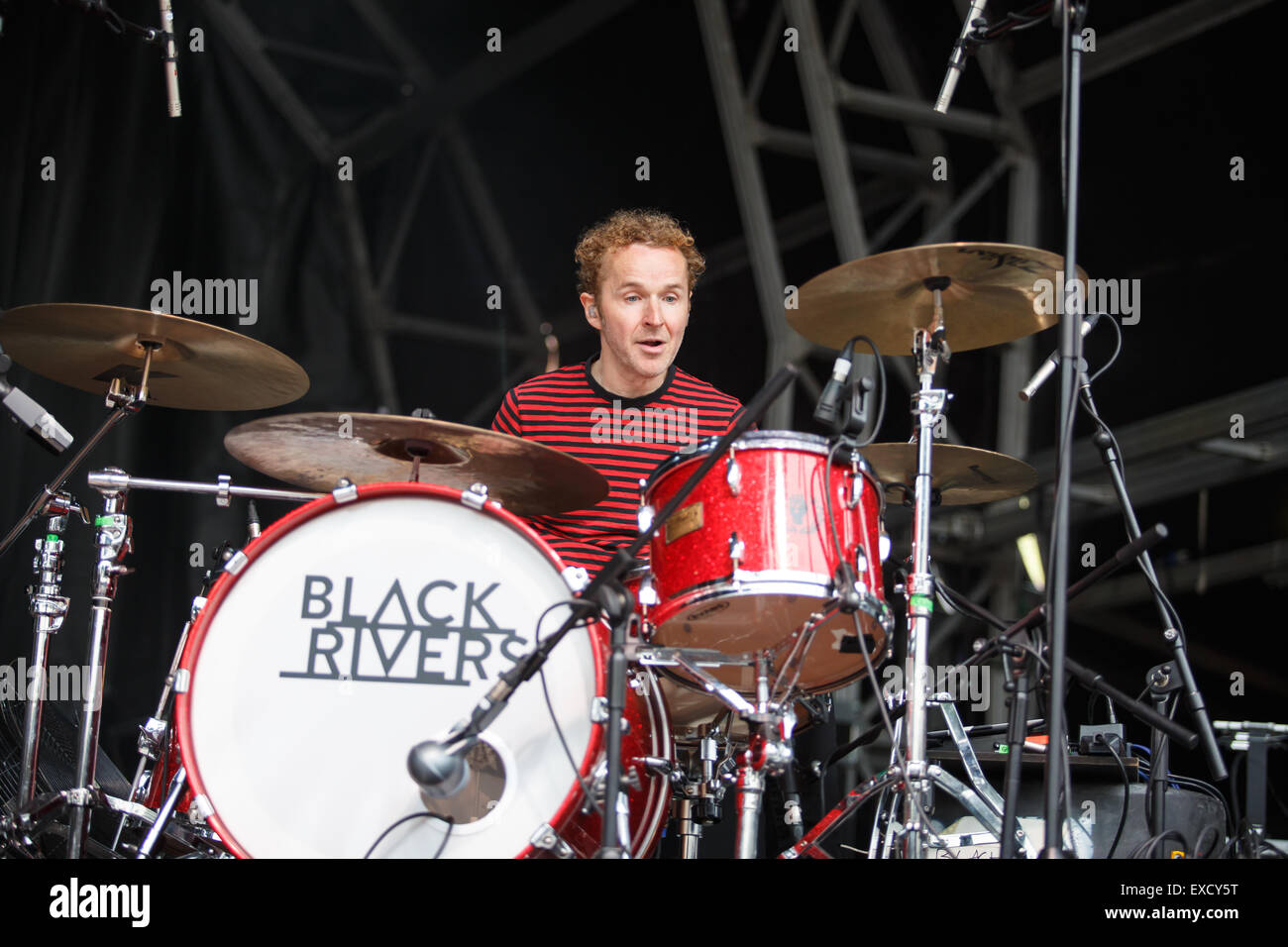 Manchester, UK. 11th July 2015. Former Doves members Jez Williams and ...