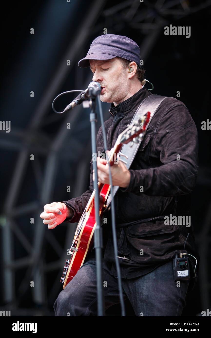 Manchester, UK. 11th July 2015. Former Doves members Jez Williams and ...