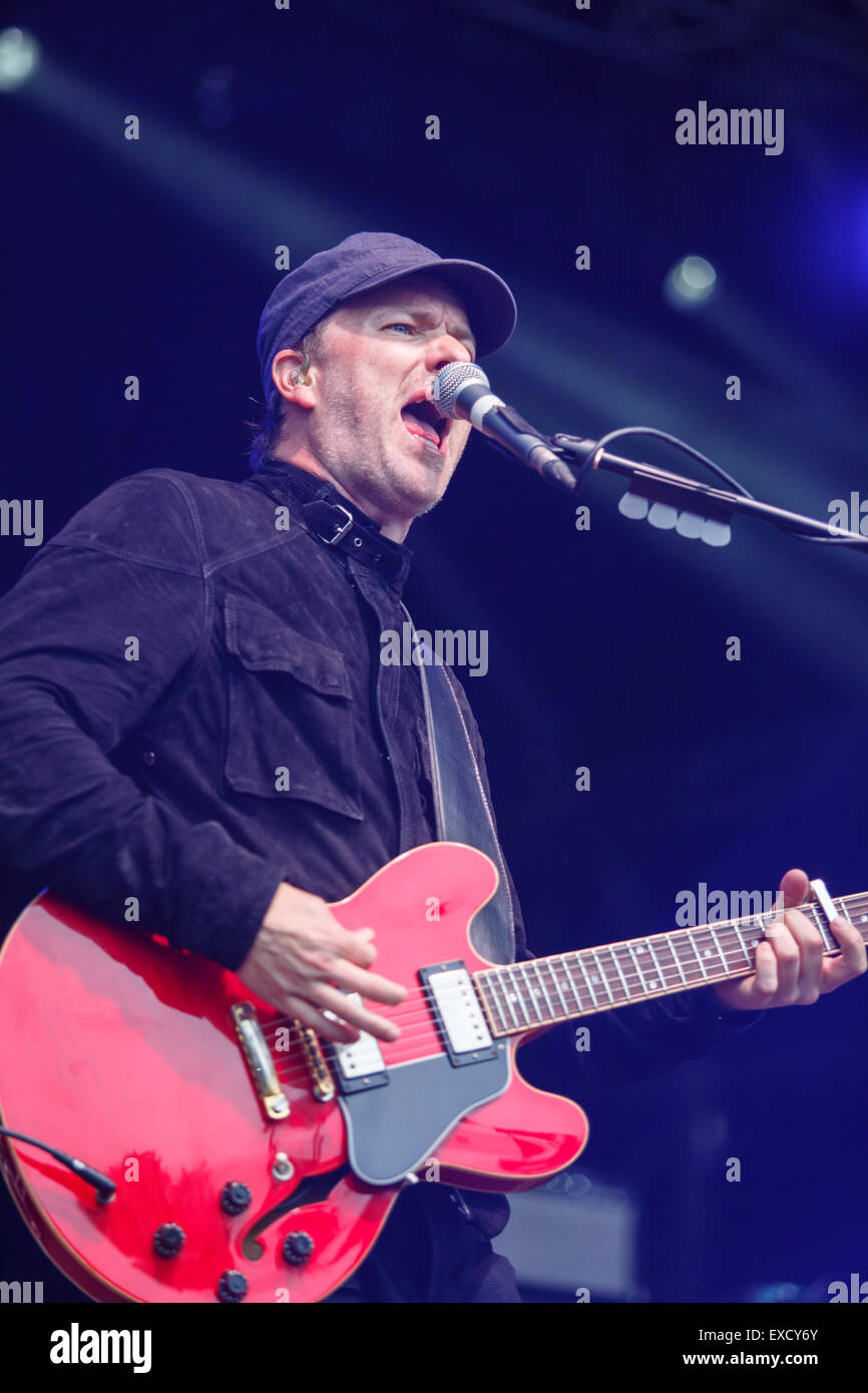 Manchester, UK. 11th July 2015. Former Doves members Jez Williams and ...