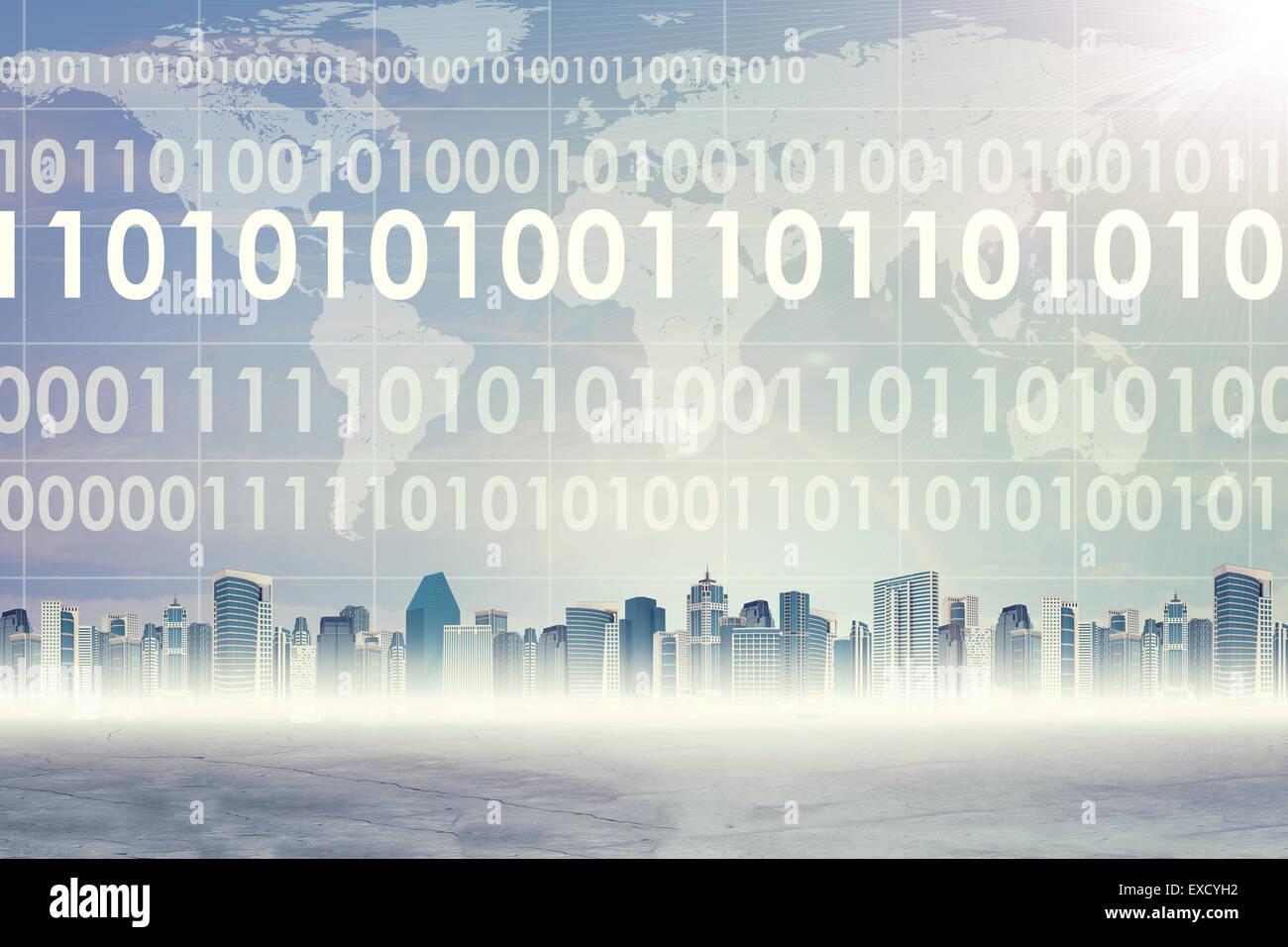 Abstract virtual background with numbers Stock Photo - Alamy