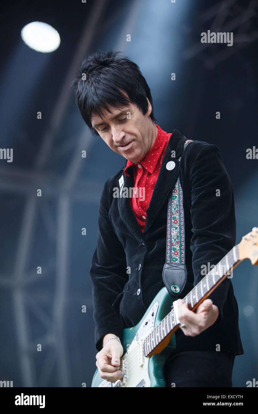 Manchester, UK. 11th July 2015. Former The Smiths guitarist Johnny Marr ...