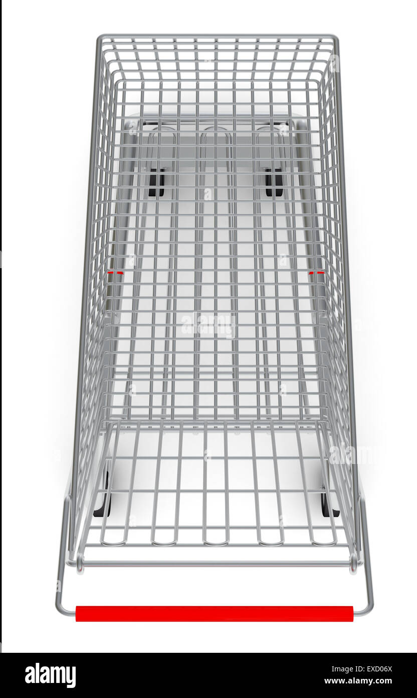 Top view of shopping cart Stock Photo - Alamy