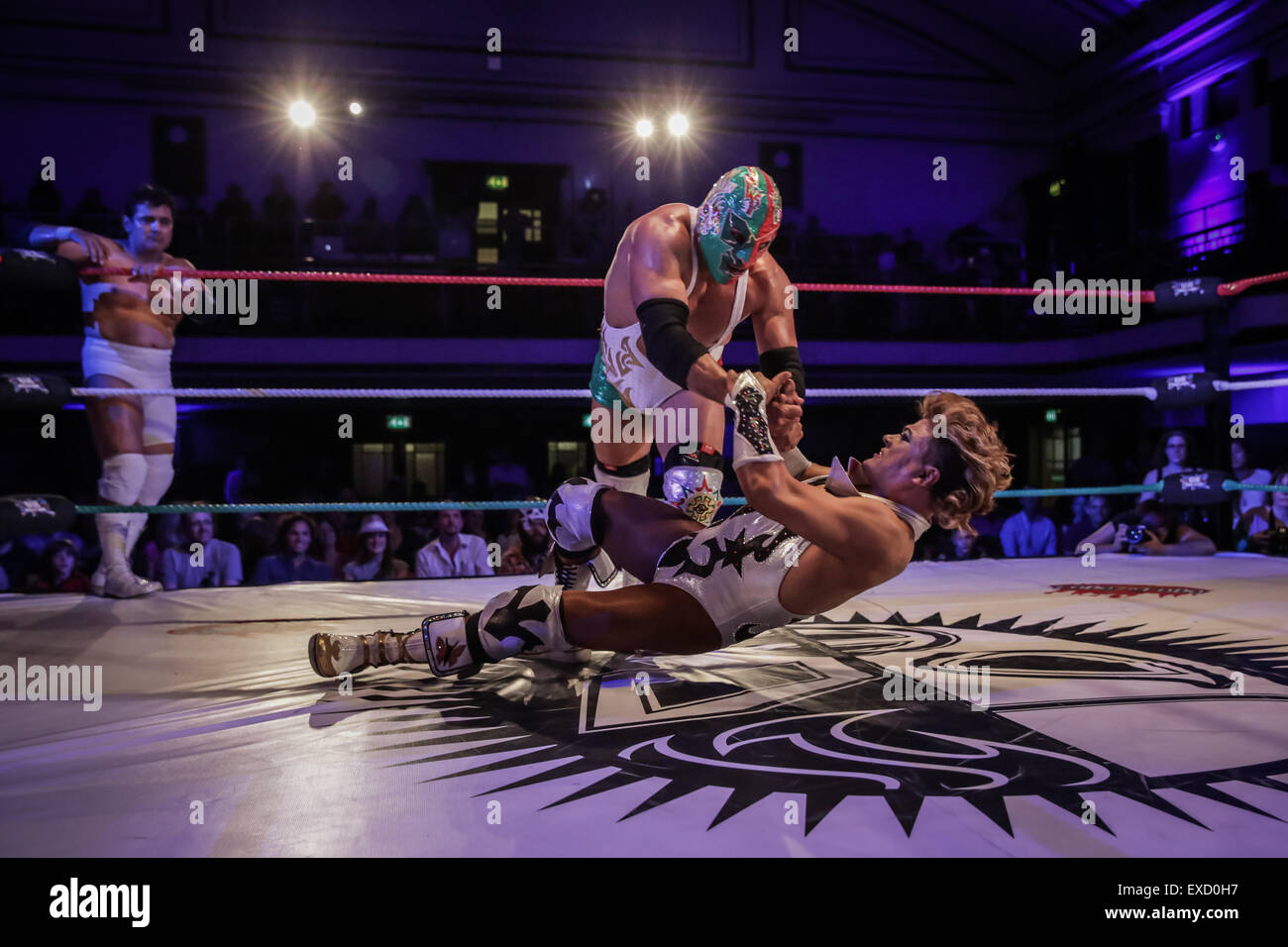 London, UK. 11th July, 2015. lucha libre Mexican free fighting at York ...