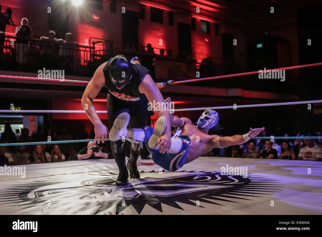 London, UK. 11th July, 2015. lucha libre Mexican free fighting at York ...