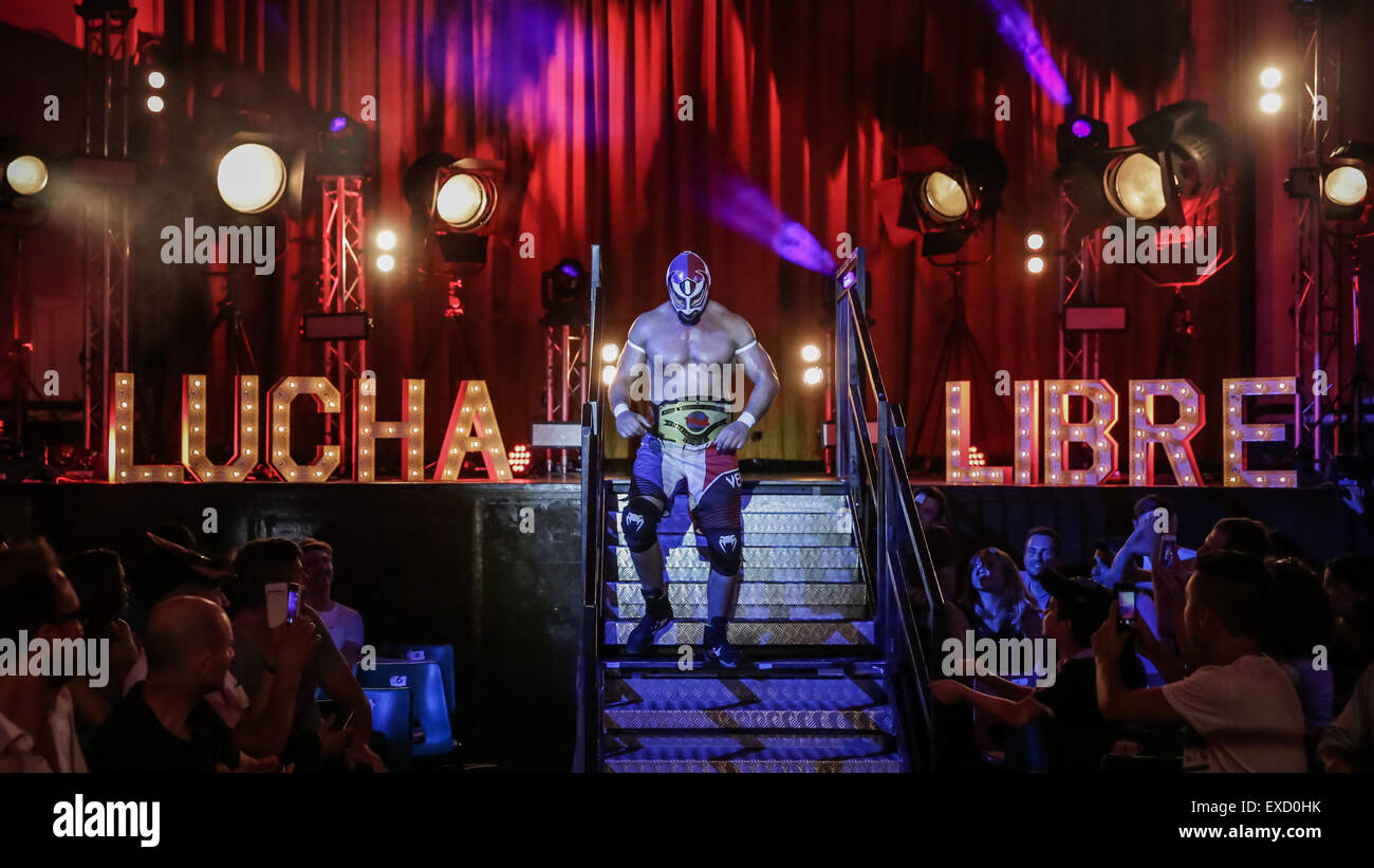 London, UK. 11th July, 2015. lucha libre Mexican free fighting at York ...