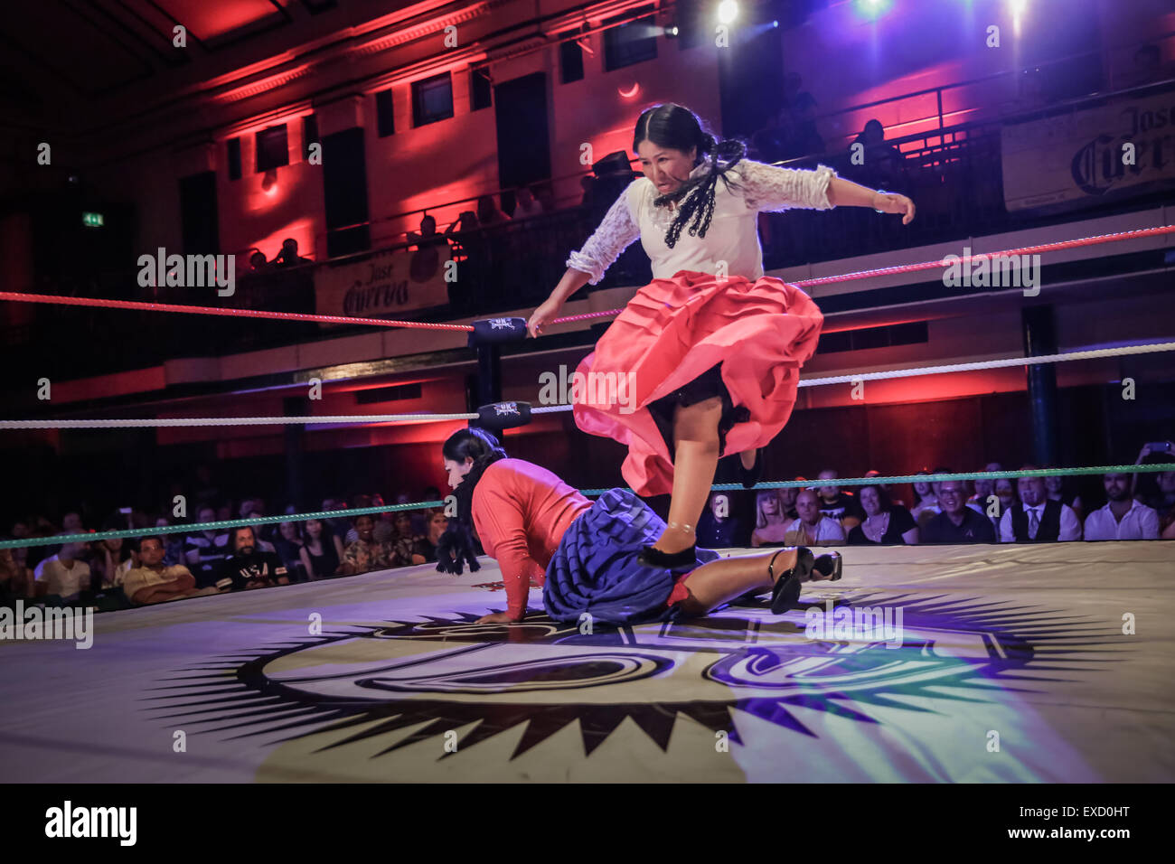 London, UK. 11th July, 2015. lucha libre Mexican free fighting at York ...