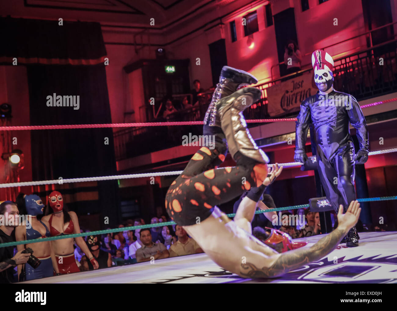 London, UK. 11th July, 2015. lucha libre Mexican free fighting at York ...