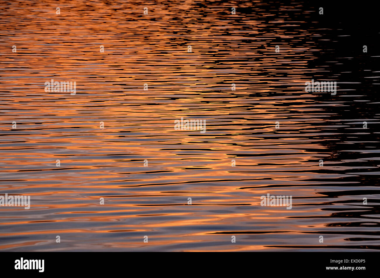 Sunset Water Texture Stock Photo - Alamy