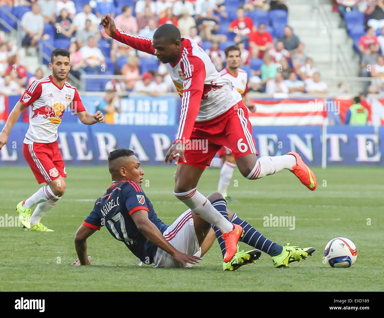 Harrison, NJ, USA. 11th July, 2015. New England Revolution forward Juan ...