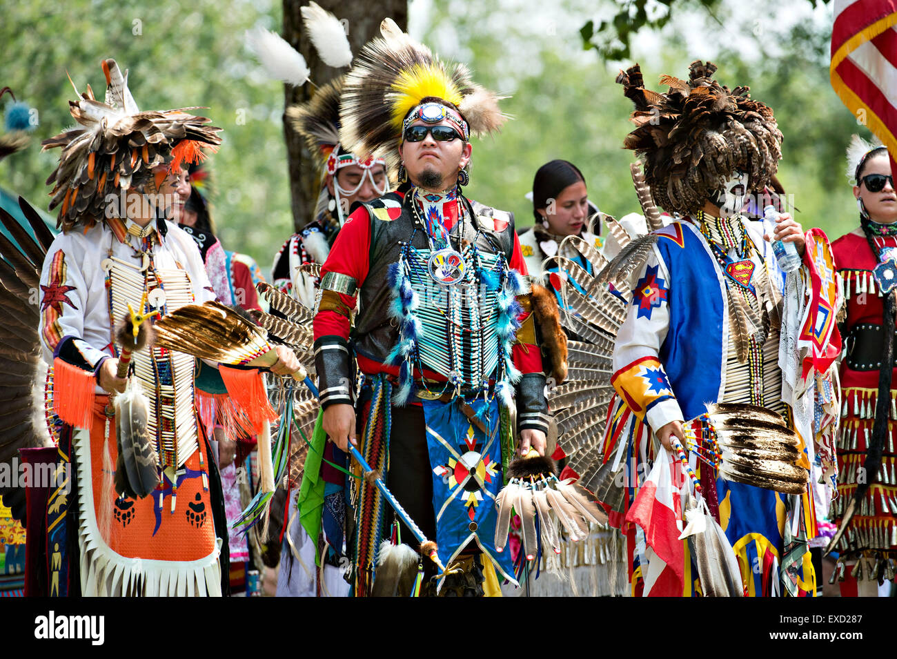 Montreal, Canada. 11th July, 2015. People wearing traditional costumes ...