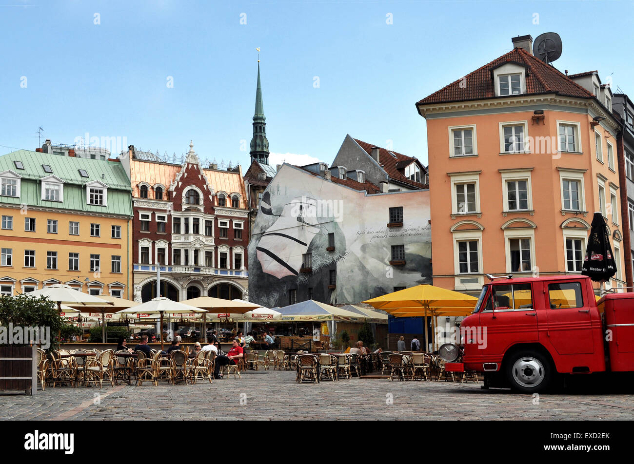 bright colorful street Stock Photo - Alamy