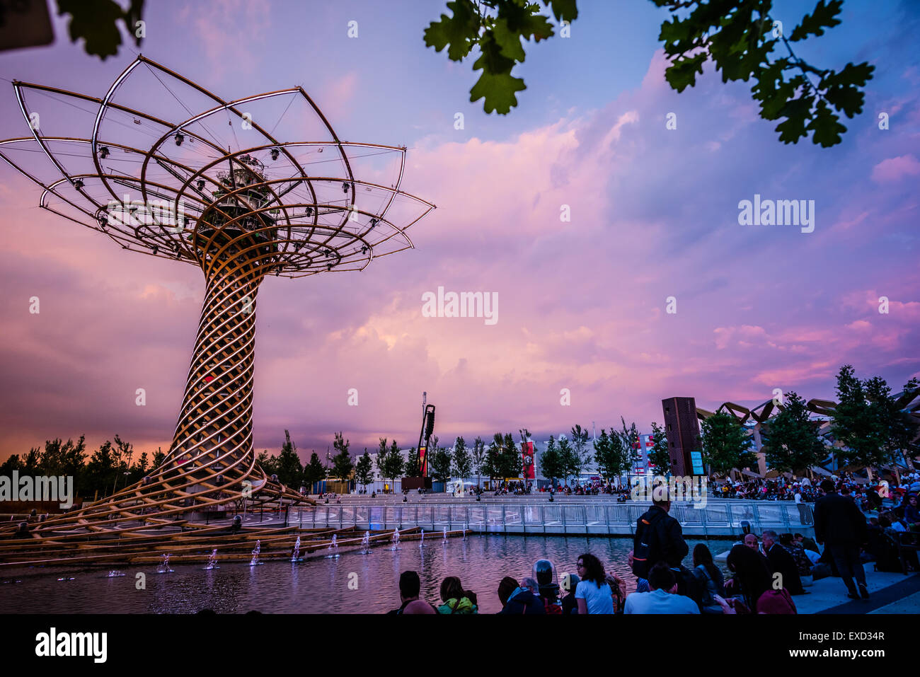 MILAN, ITALY - MAY 27: tree of life at Expo, universal exposition on ...