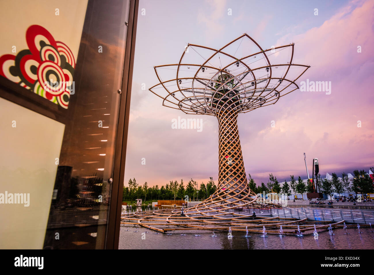 MILAN, ITALY - MAY 27: tree of life at Expo, universal exposition on ...